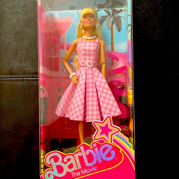 Mattel | Toys | Newmattel Barbie The Movie Barbie In Gingham Pink Dress ...